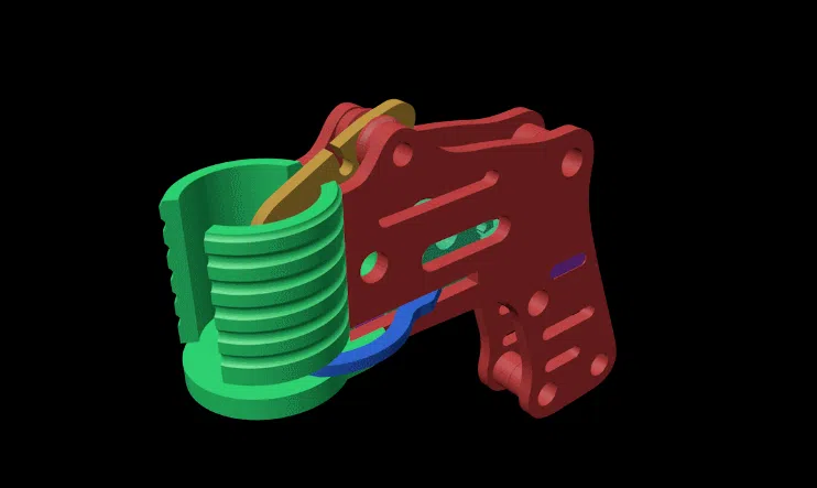 10-Shot Disc Shooter Remixed by MingGYMakerWorld: Download Free 3D Models