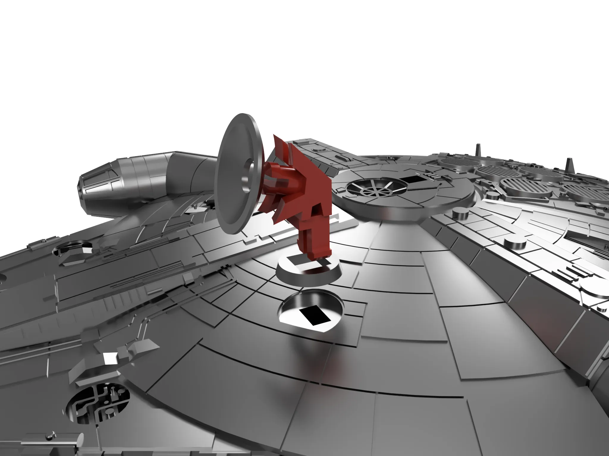 Millennium Falcon Kit Card - High Detail - No Glue by DjangoCashflow ...