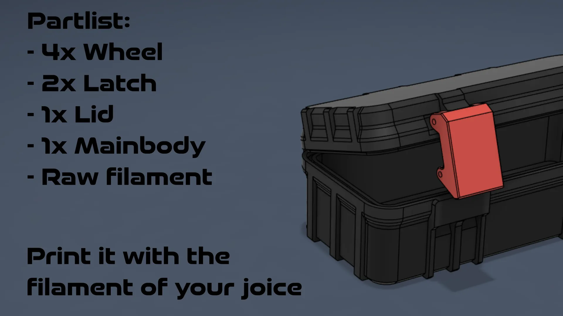 Rugged Storage Box (Parametric, Screwless) by RDesigns - MakerWorld