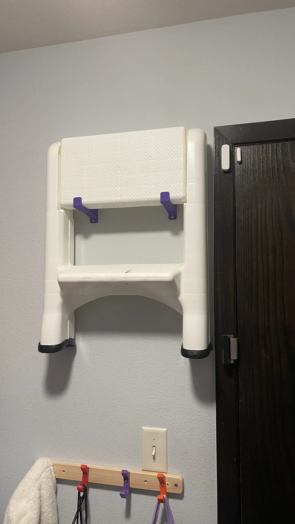Rubbermaid Two-Step Folding Foot Stool Wall Mount by 3DeezNutz - MakerWorld