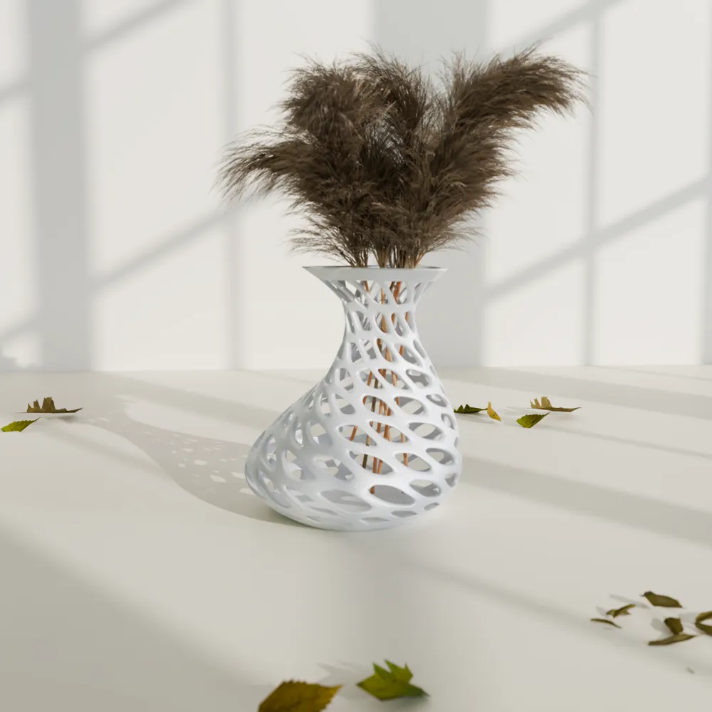 Abstract Table Vase: Zenithora by VaseCreativity - MakerWorld
