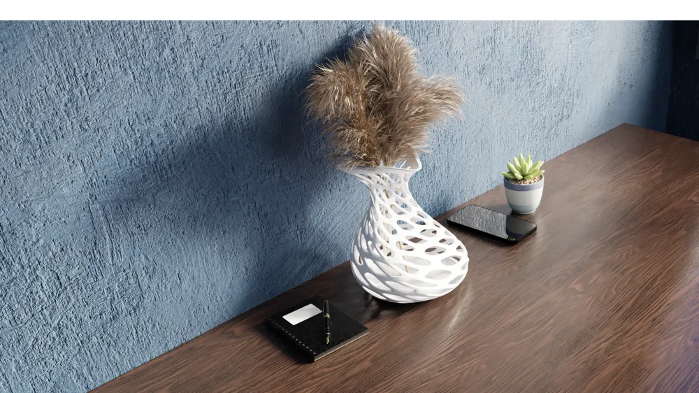 Abstract Table Vase: Zenithora by VaseCreativity - MakerWorld