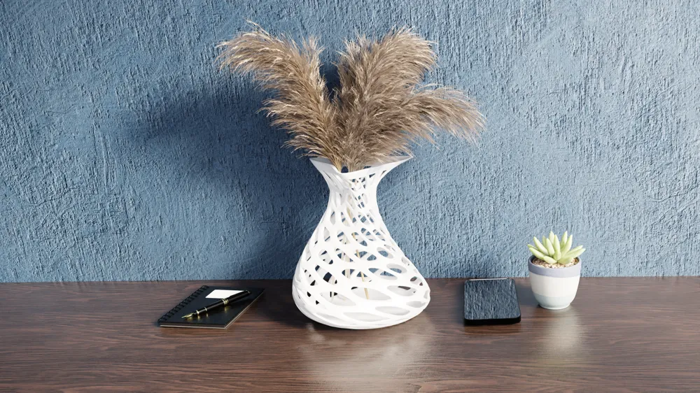 Abstract Table Vase: Zenithora by VaseCreativity - MakerWorld