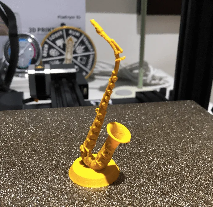 Saxophone miniature (with base) Remixed by Dany Sanchez - MakerWorld