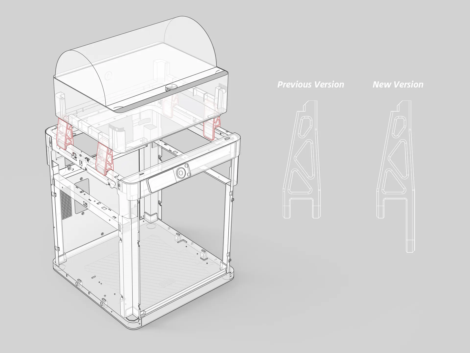 Bambu AMS Riser for P1P by wuguigui MakerWorld: Download Free 3D Models