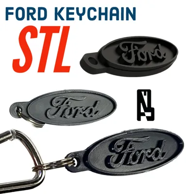 Ford keychain by Mindless - MakerWorld