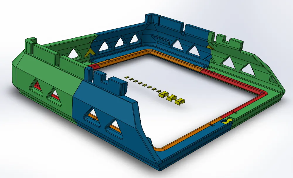 AMS RISER no supports - replacable LED channel Remixed by Namatar ...