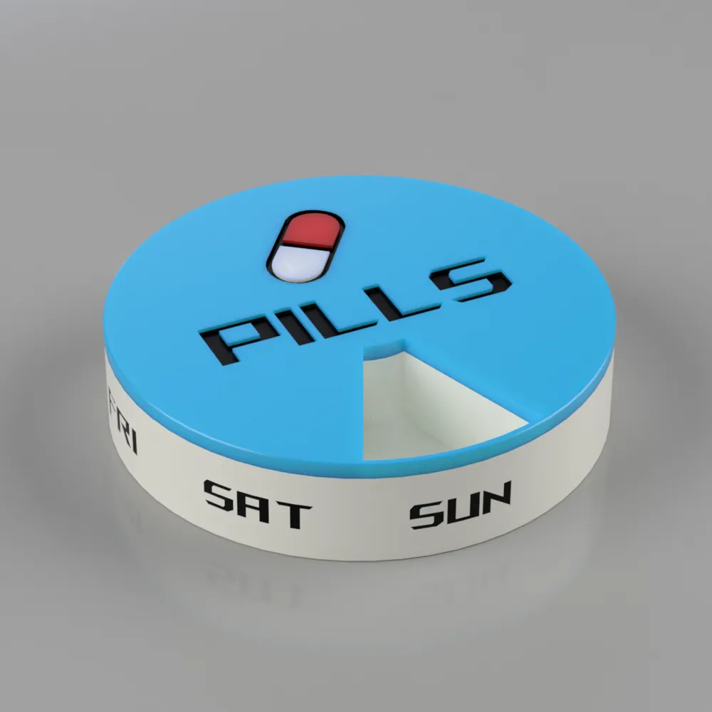 7 Day Magnetic Pill Organiser, Secure Locking Lid by psychoshaft ...