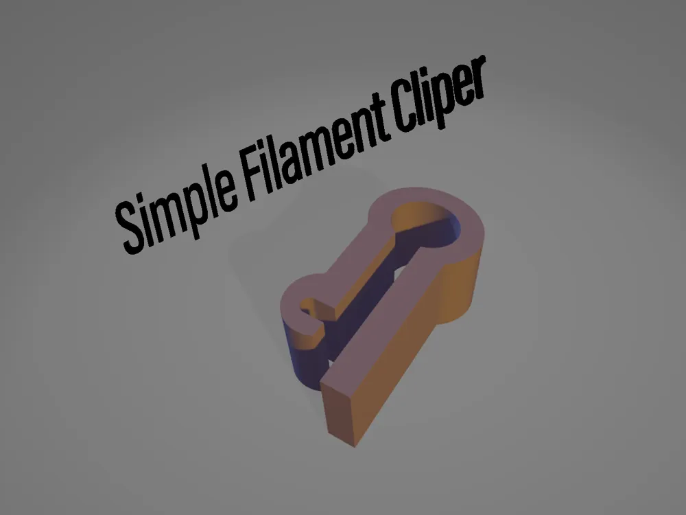 Very simple filament clipper by R0ttMakerWorld: Download Free 3D Models
