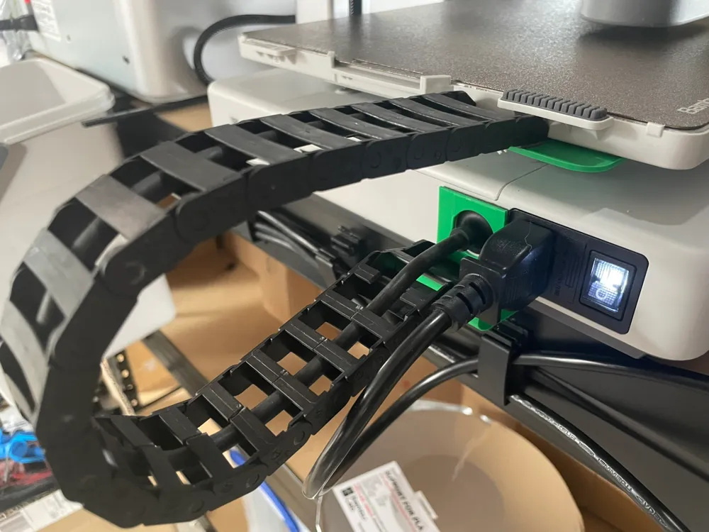 A1 Build Plate Cable Igus Track Support Brackets by simon.zoloiev ...