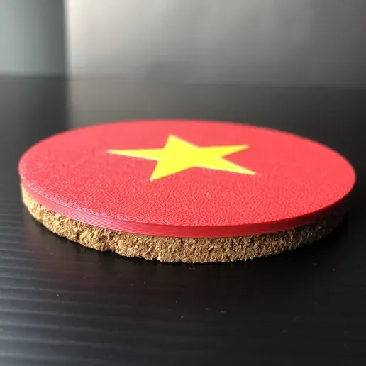 Vietnam - Flag Beer Coaster by Dany Sanchez - MakerWorld