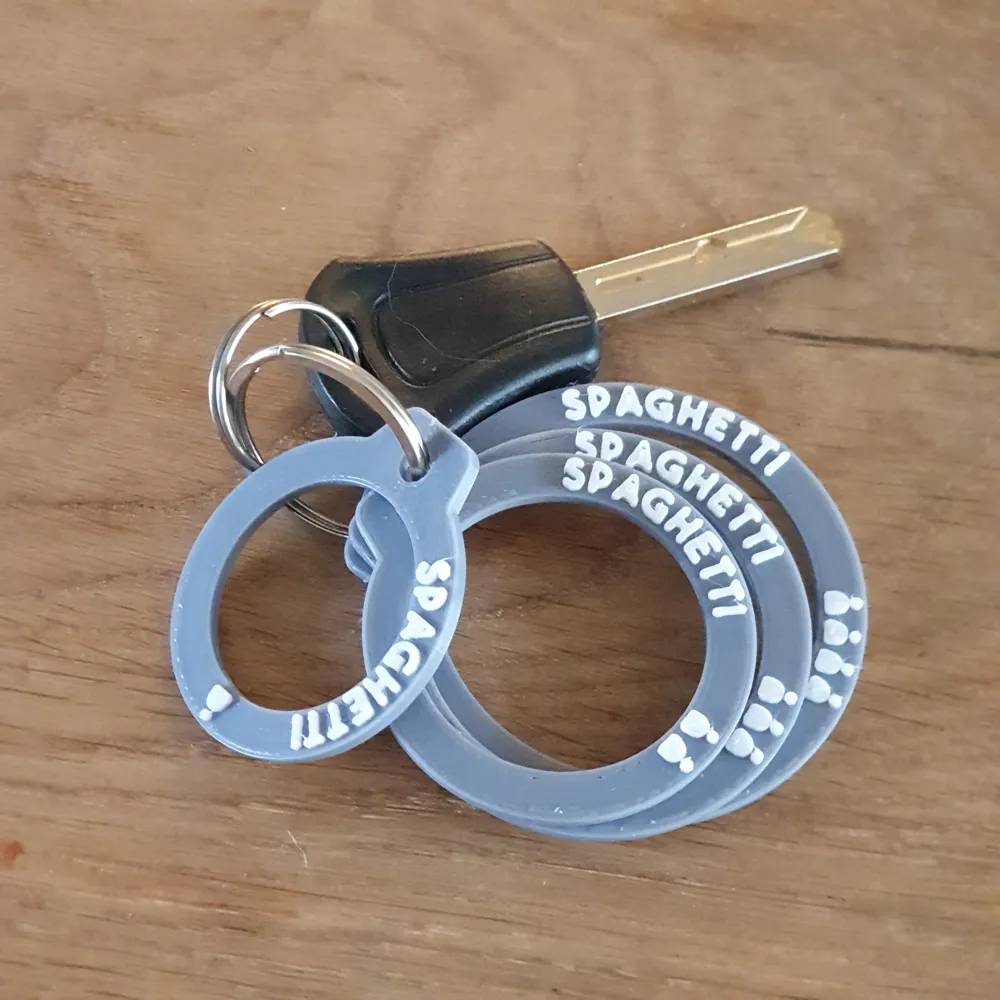 Spaghetti measurement keychain by Melix - MakerWorld