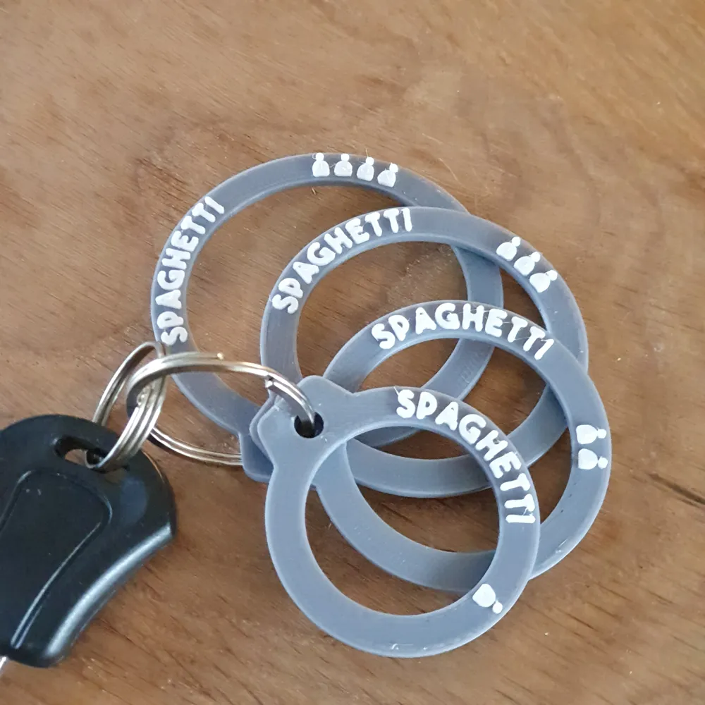 Spaghetti measurement keychain by Melix - MakerWorld