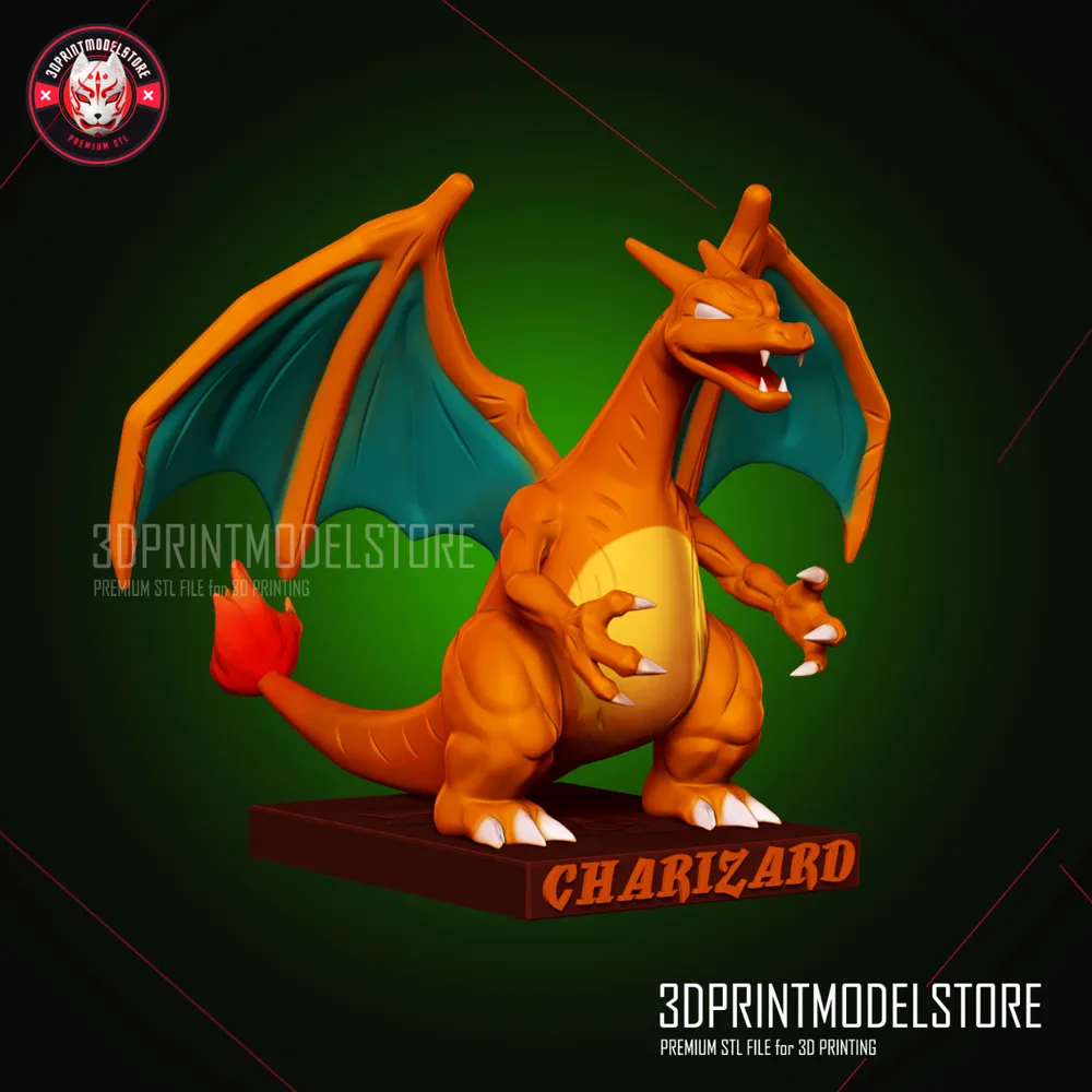 Charizard Pokemon by 3dprintart - MakerWorld