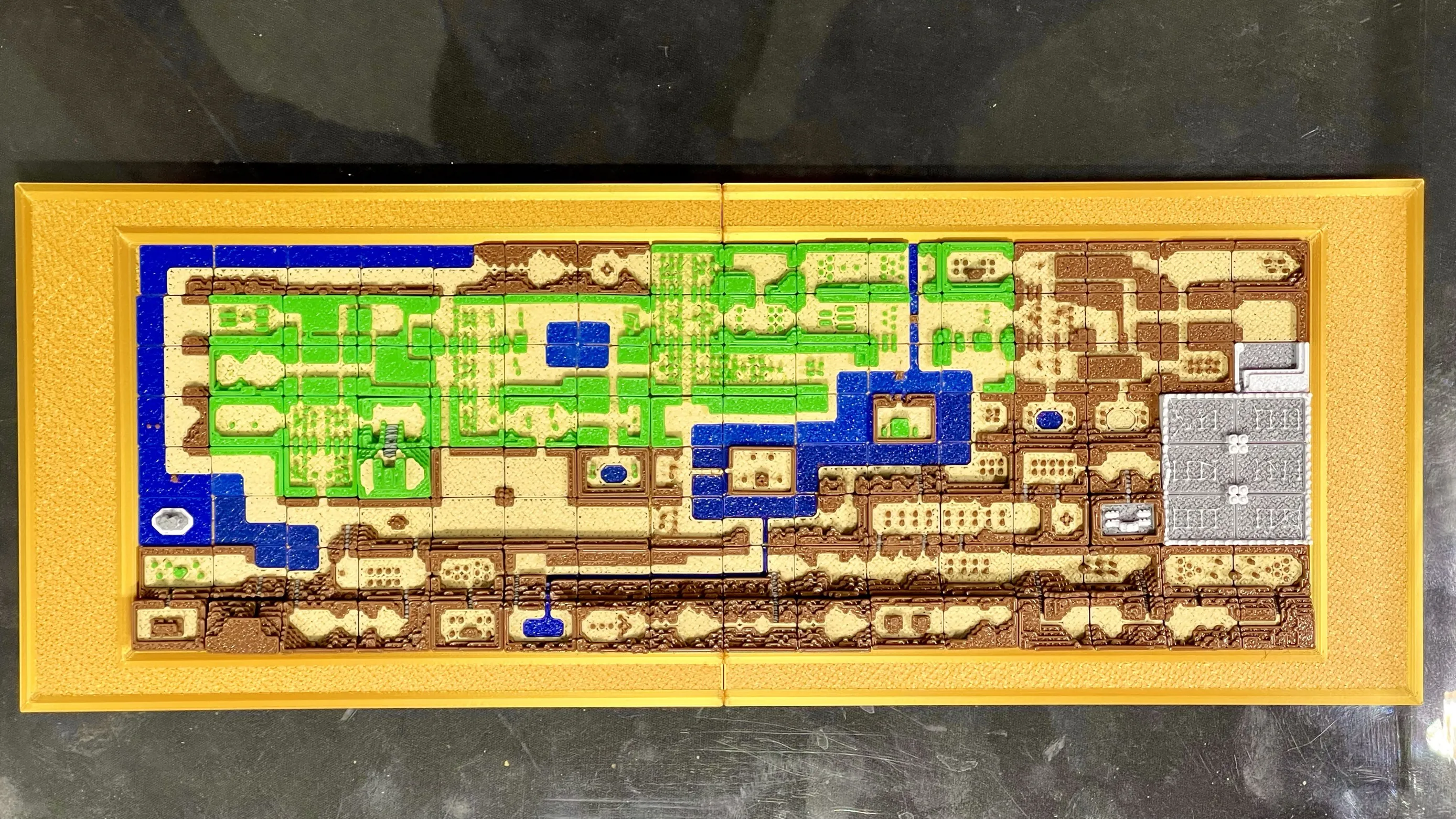 Legend of Zelda Overworld Map for 4-Color AMS by AeonJoey MakerWorld ...