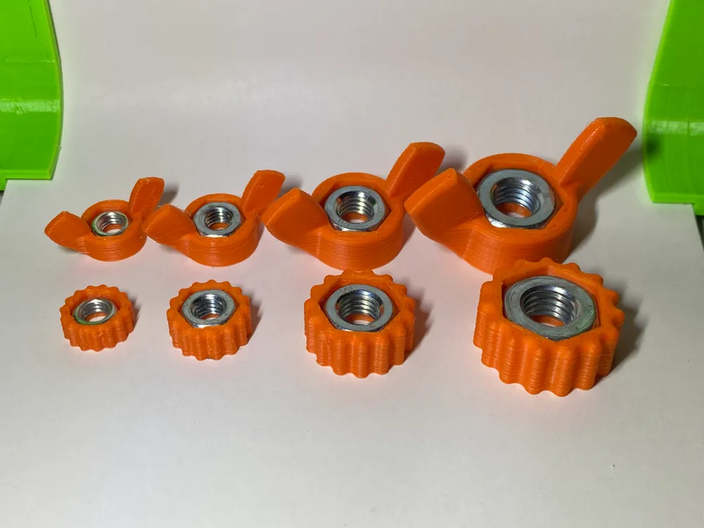 Nuts Knobs/Wing Nuts M5-M12 by Jonas - MakerWorld