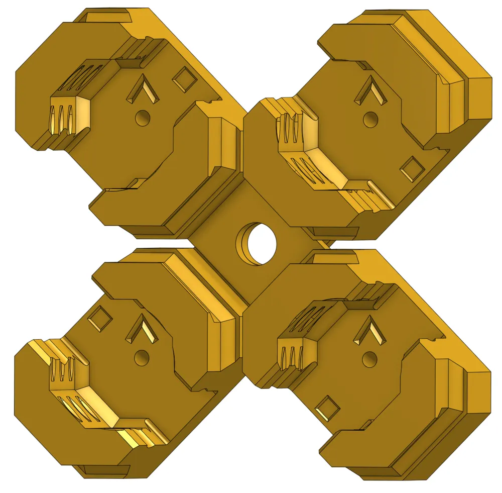 Multiboard Nail Mounting Snaps, 8mm Remixed by stuart.c.rolph - MakerWorld