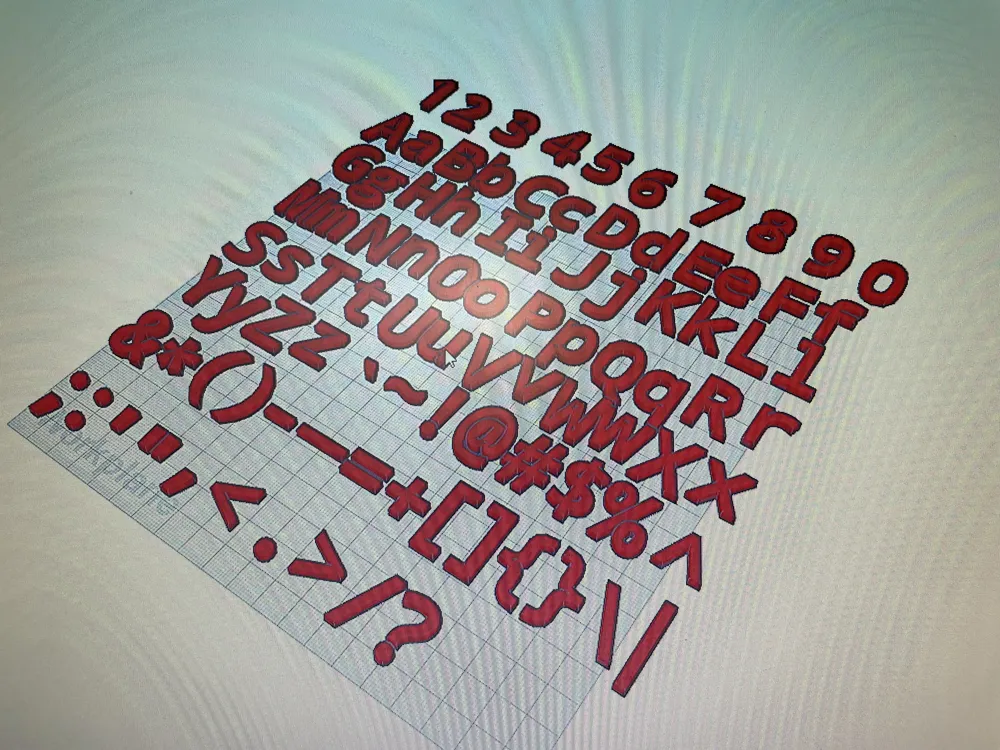 Alphabet + Numbers + Special Characters by funtimelandin MakerWorld ...