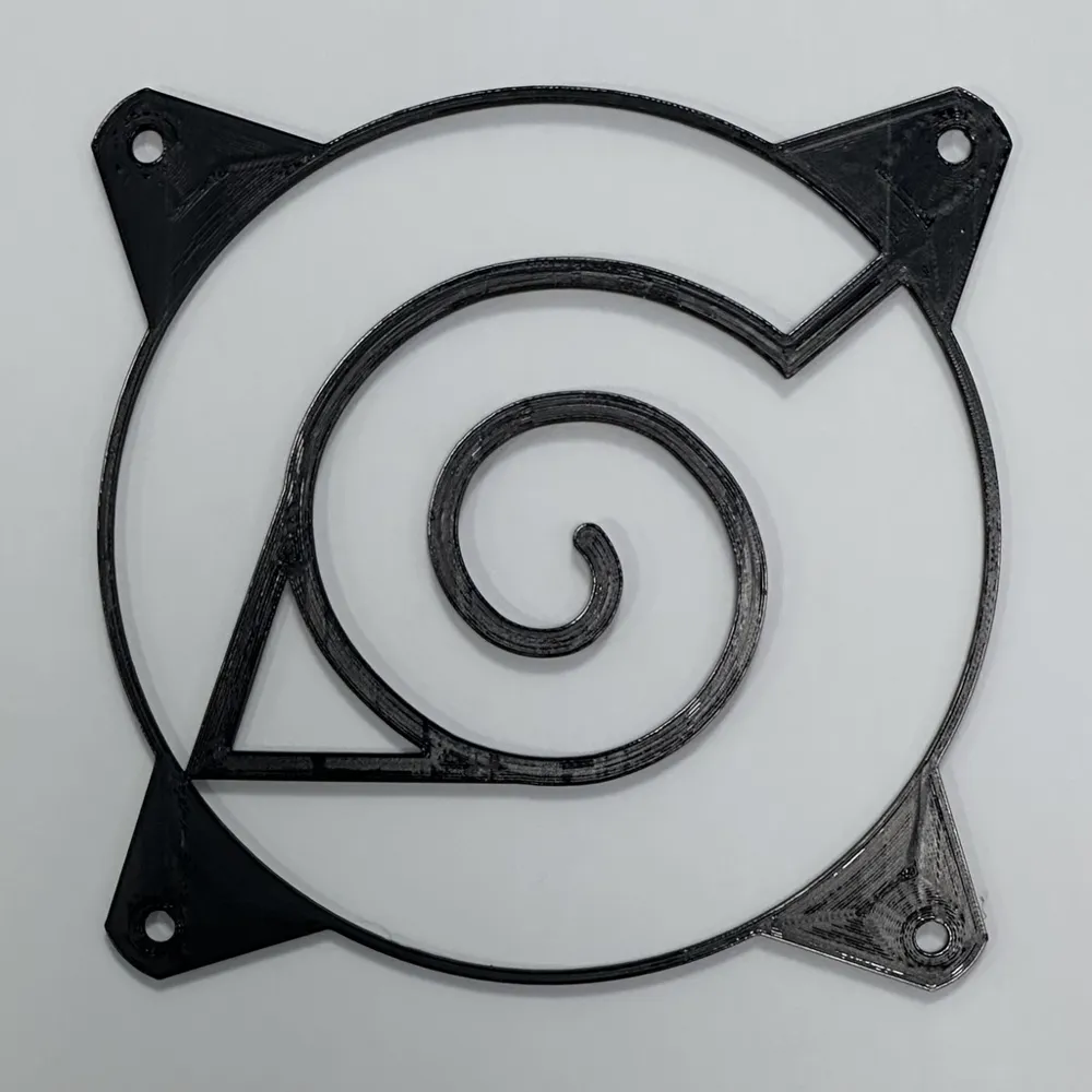 Naruto Konoha PC case fan grill by Mayoodwolf - MakerWorld