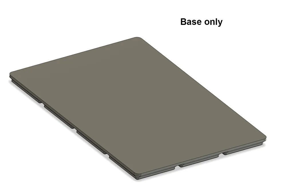 Parametric Gridfinity Bottoms (Gridfinity 3D Base) by InaniaEtVana ...