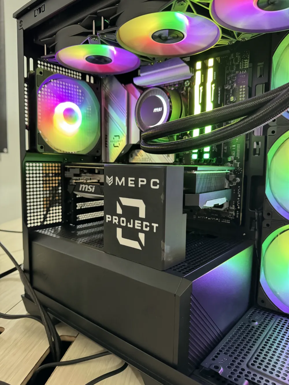 MSI Project Zero Graphics Card cable cover by zurc3d - MakerWorld