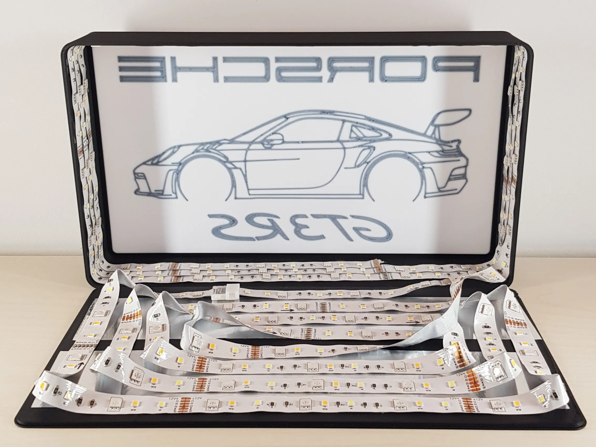 Porsche 911 GT3 RS 992 Lightbox Remixed by GianfLab MakerWorld ...