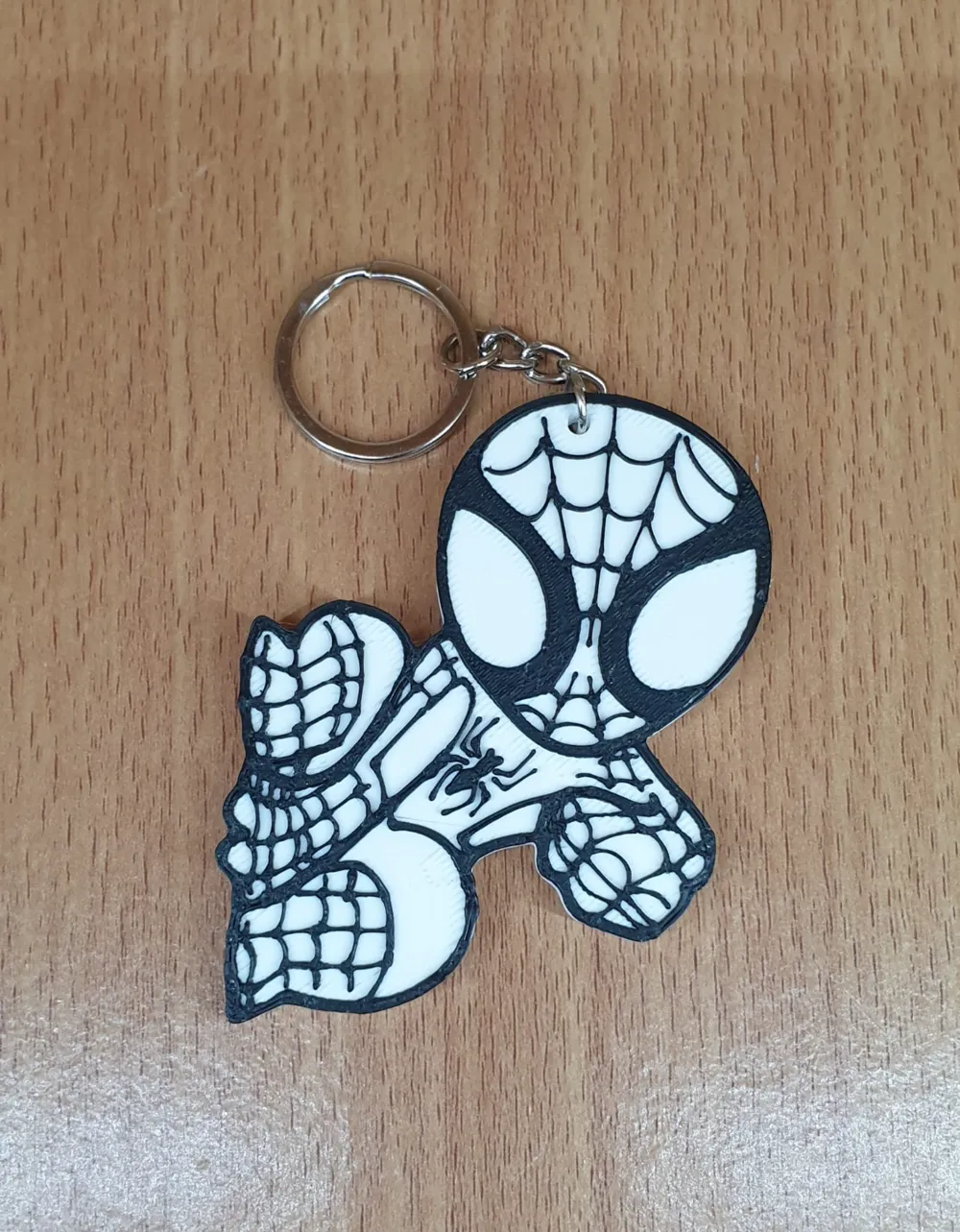 Keychain Spider Man Black and White by Magic Studio 3D - MakerWorld