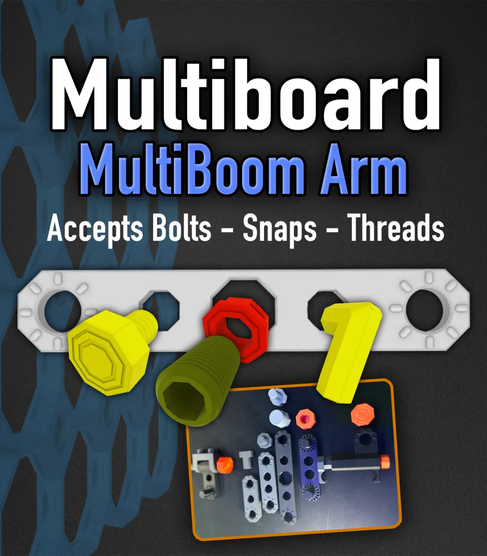 MultiBoom Arm Kit - Multiboard Boom Arm Kit by K2_Kevin - MakerWorld