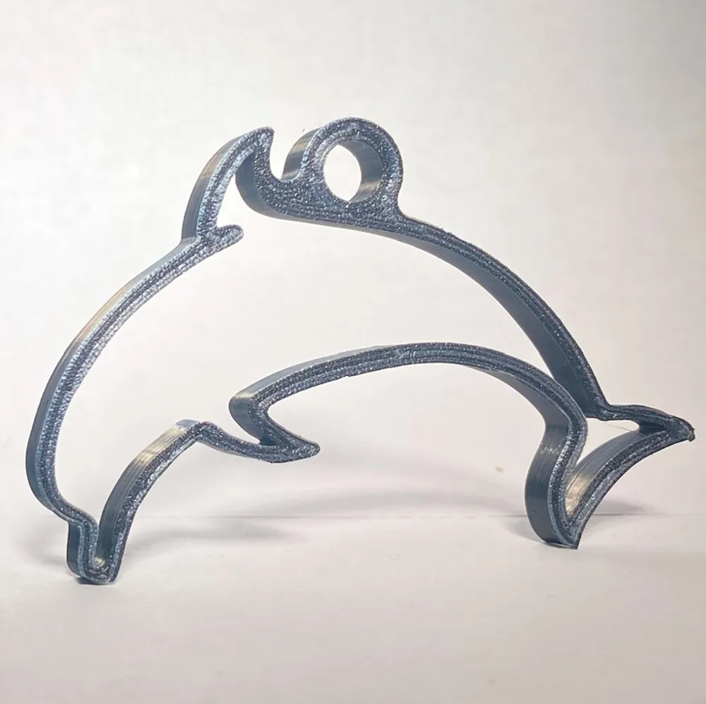 2D Dolphin Keychain by Oven_Timer5789 - MakerWorld