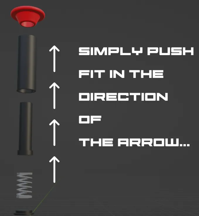Spring action EJECT button! by Stag 3D MakerWorld: Download Free 3D Models