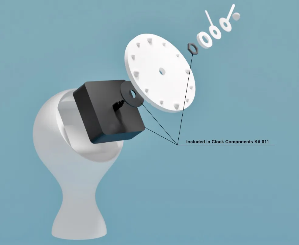 Clock (for Clock Components Kit 011) - Free 3D Print Model - MakerWorld