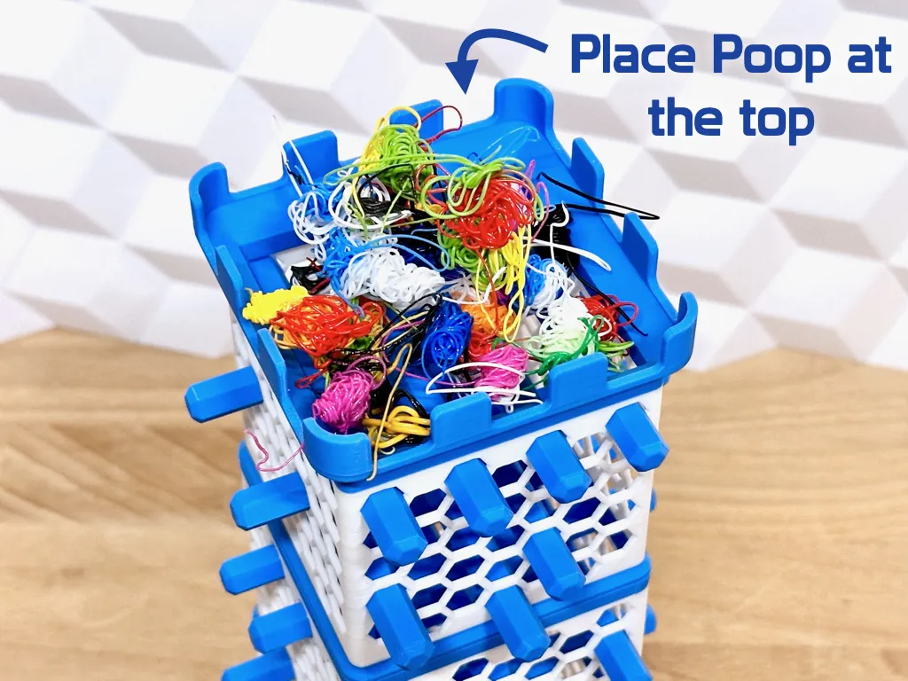 Poop Tower Game (purge escape - jenga style) by GlennovitS 3D - MakerWorld