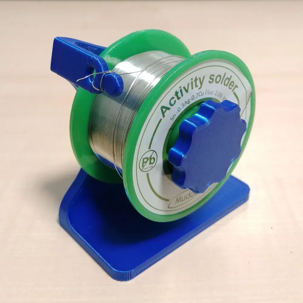 Parametric Solder Spool Holder by BitBender - MakerWorld