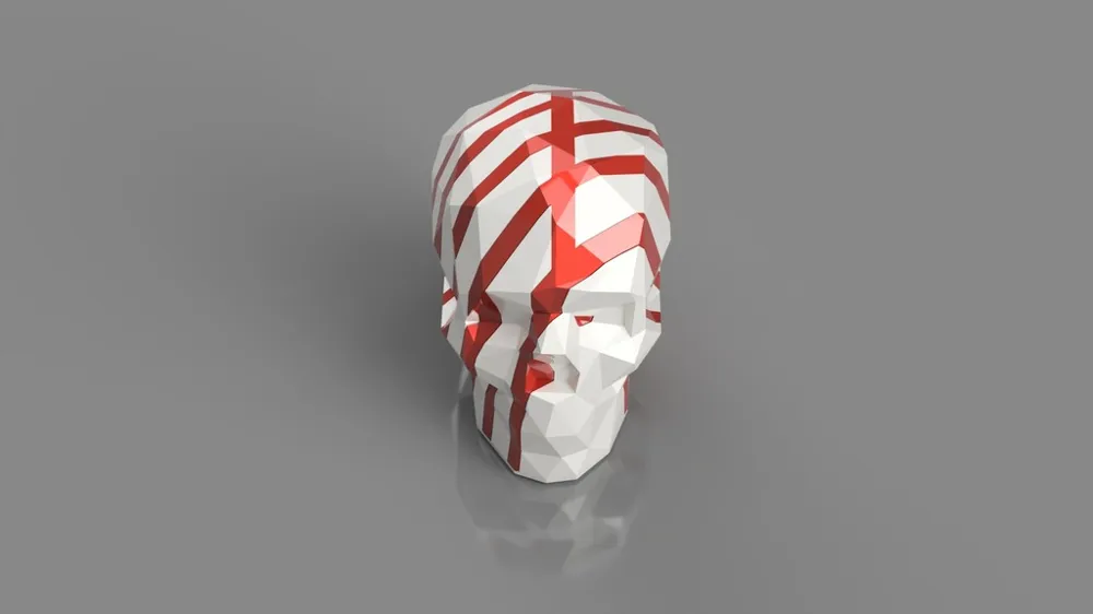 Interlocking Low Poly Skulls by Adamslab - MakerWorld