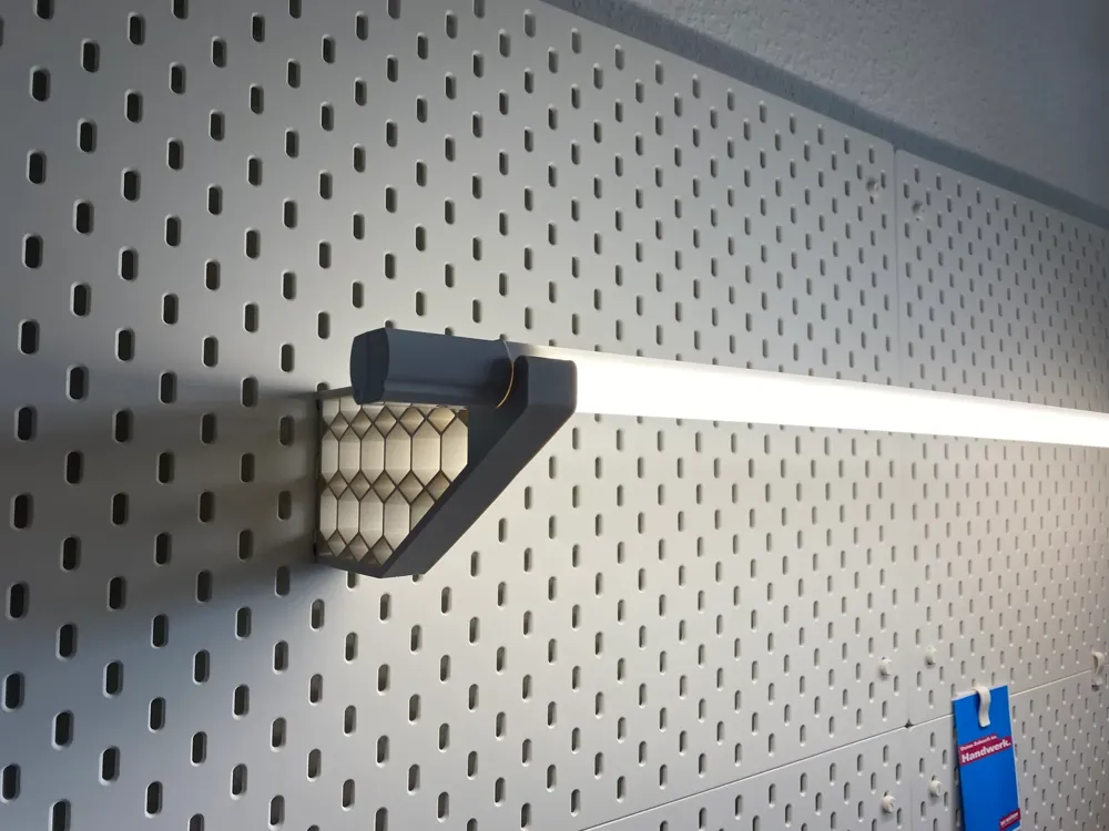 Skadis LED Tube Holder by julian.siemon - MakerWorld