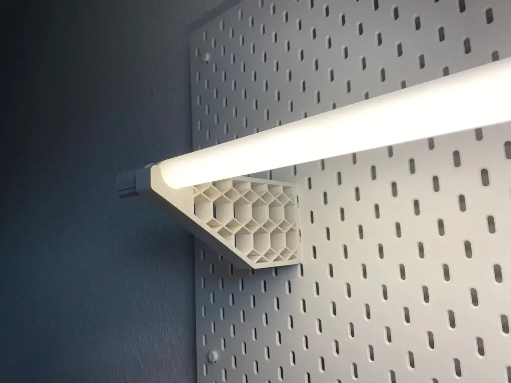 Skadis LED Tube Holder by julian.siemon - MakerWorld