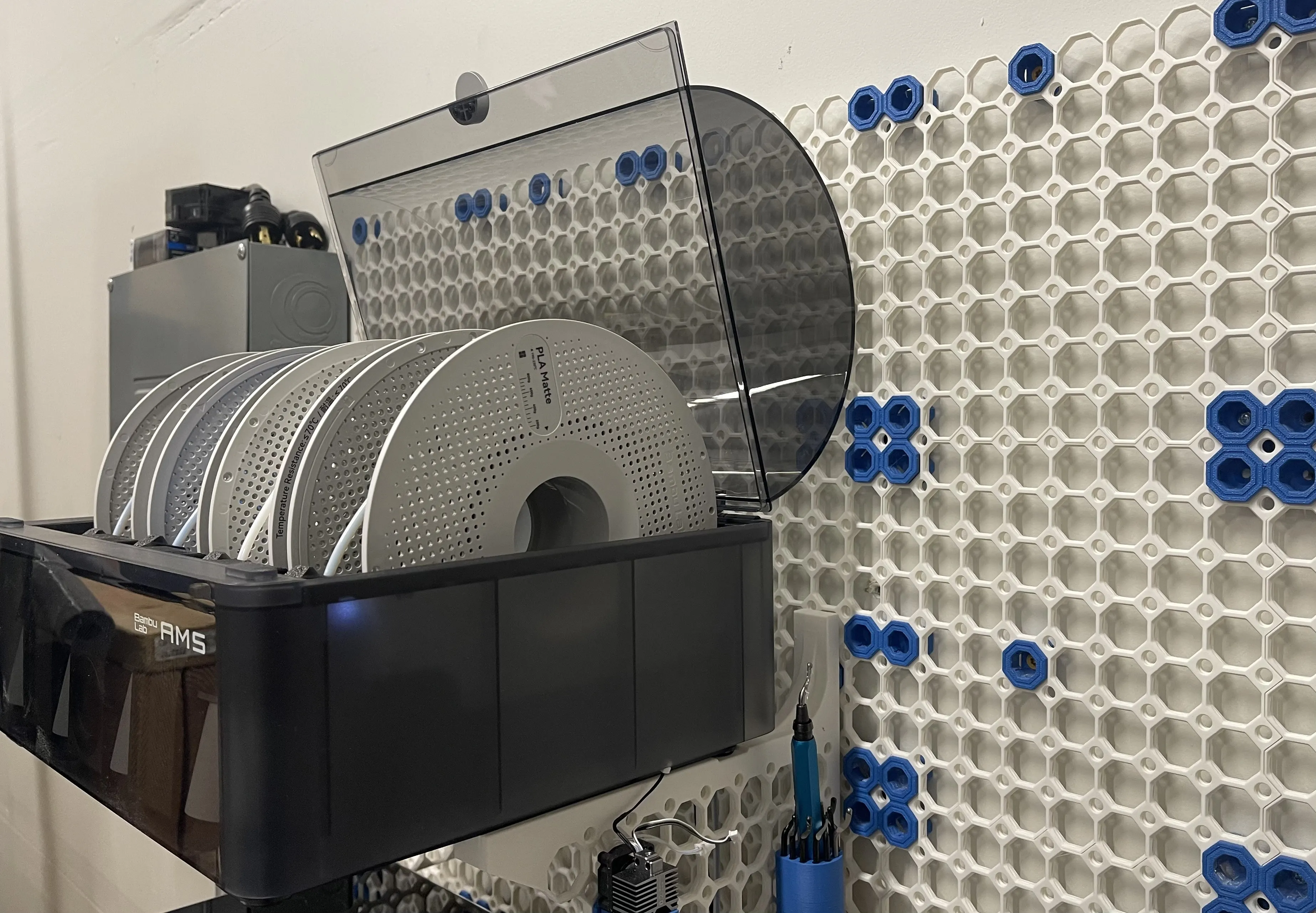 Multiboard AMS Shelf and Build Plate Holder by FroznBits MakerWorld ...