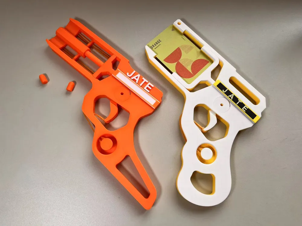 玩具皮筋枪（CARD GUN改款） by JATE Design Studio 创意工作室 - MakerWorld