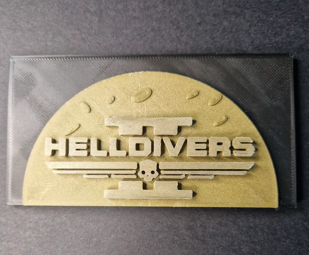 Helldiver 2 plaque by Flawless3DPrints - MakerWorld