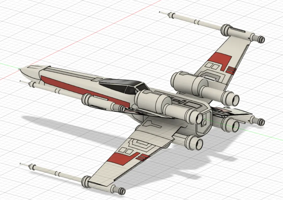 X wing by Ahmet Ertuğ MakerWorld: Download Free 3D Models