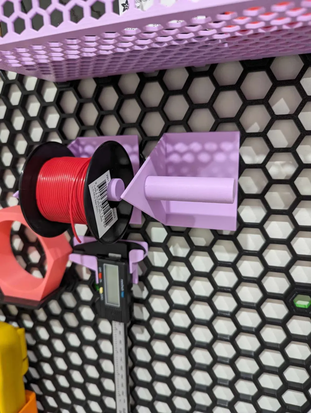 Hobby Wire Spool Holder for HoneyComb Storage Wall by SCDDesigns ...