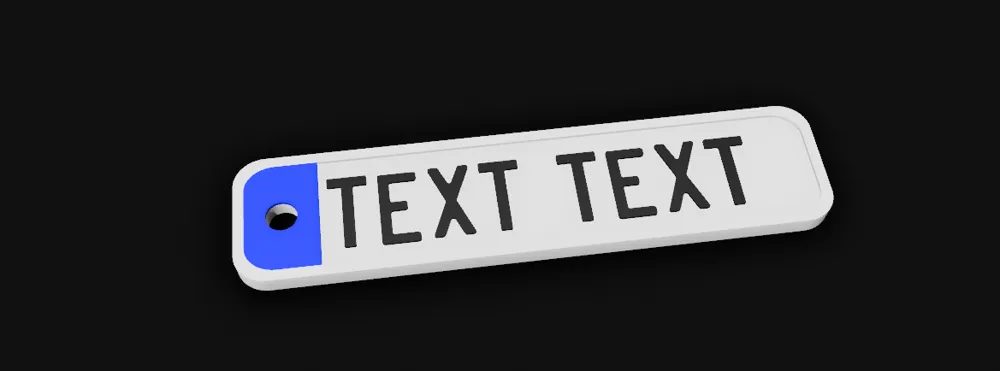 EU Licence plate Customizable, commercial use by raizuuu - MakerWorld