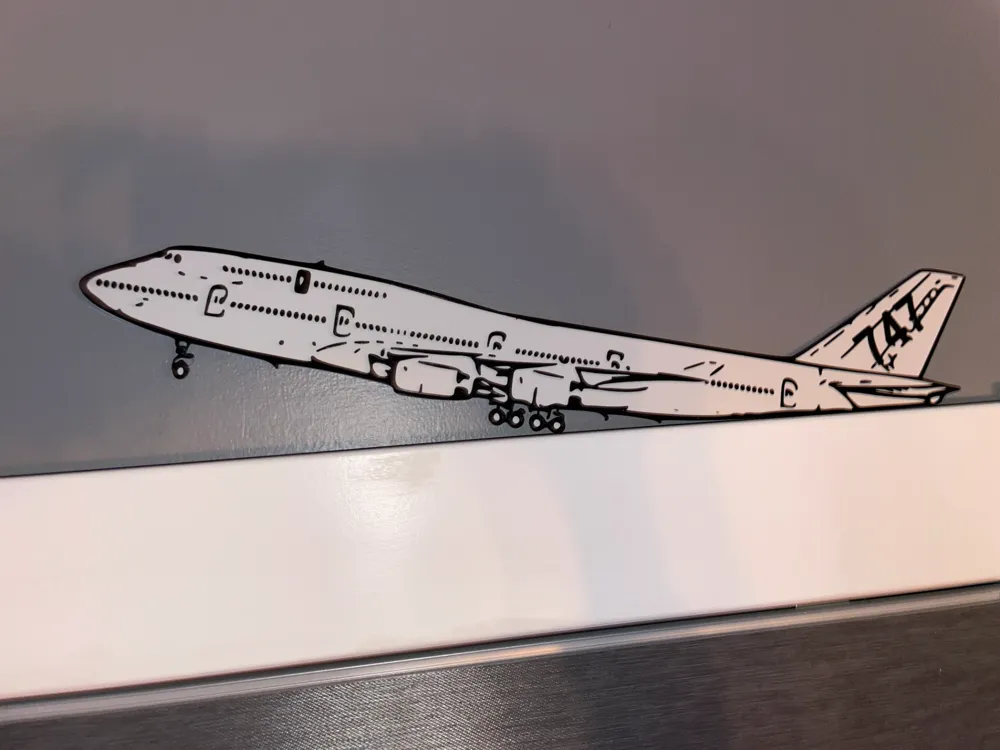 Boeing 747 2d art by PDFYYC - MakerWorld