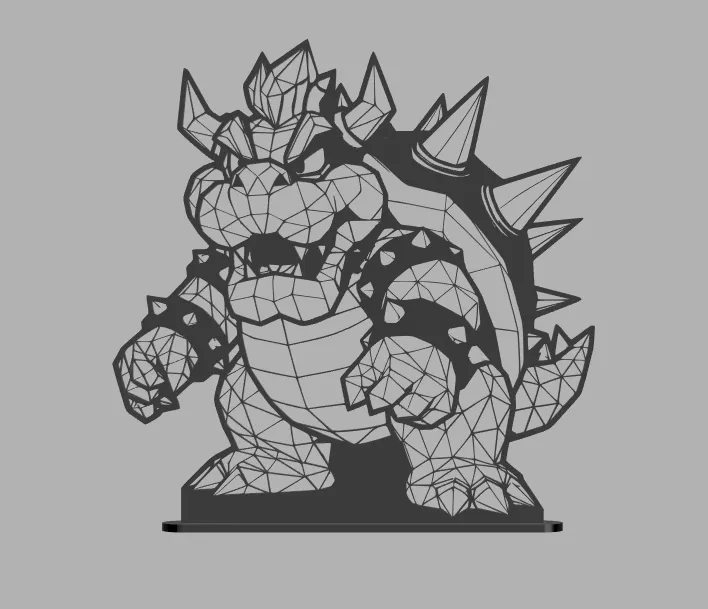 Geometric Mario Low poly by HJ_3D_ - MakerWorld