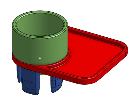 Car Seat Snack Tray & Cup Holder - Free 3D Print Model - MakerWorld