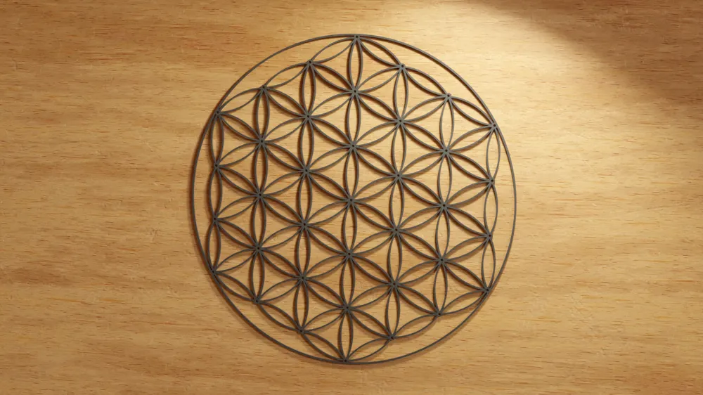 Geometric hexafoil wall art by Namiiria - MakerWorld