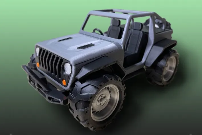 2-door JEEP Wrangler with removable HARDTOP by soarpix - MakerWorld