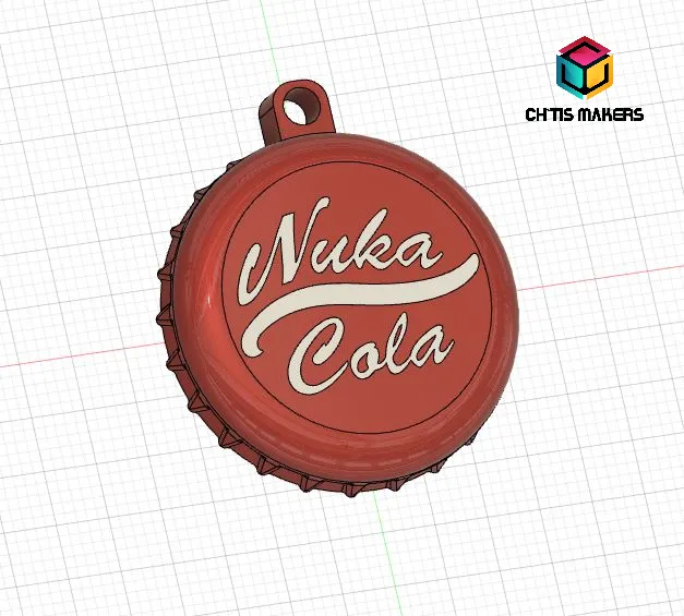 Fallout Keychain Nuka Cola Caps by Ch tis Makers - MakerWorld