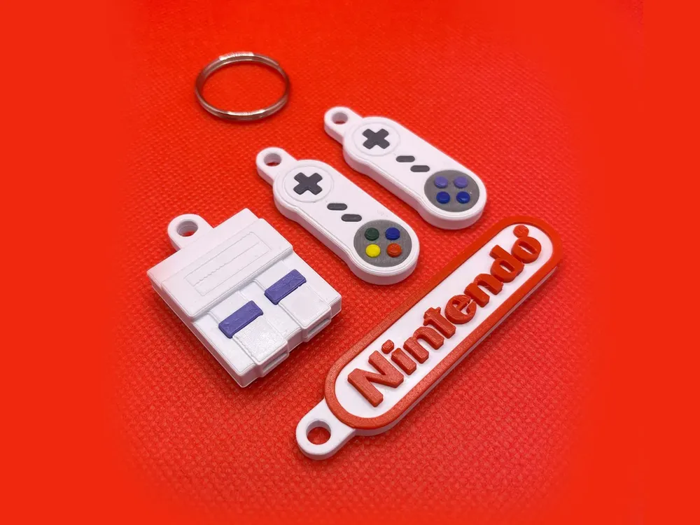 Super Nintendo Keychain Set by 3dpthings - MakerWorld