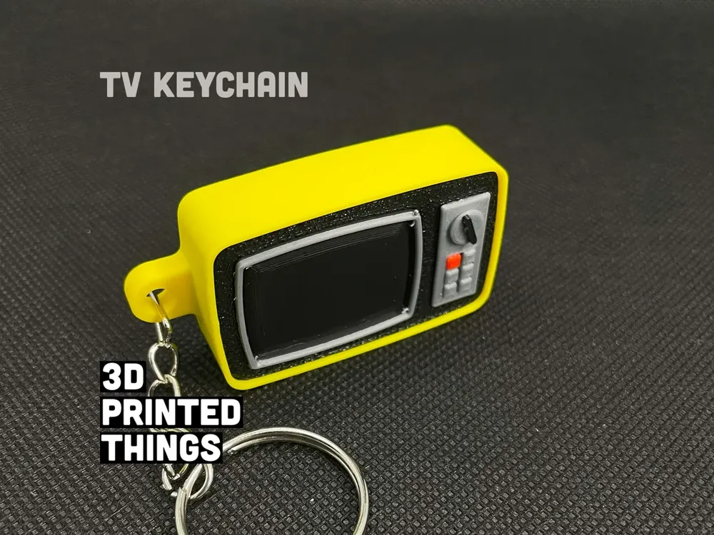 Tv Keychain by 3dpthings - MakerWorld